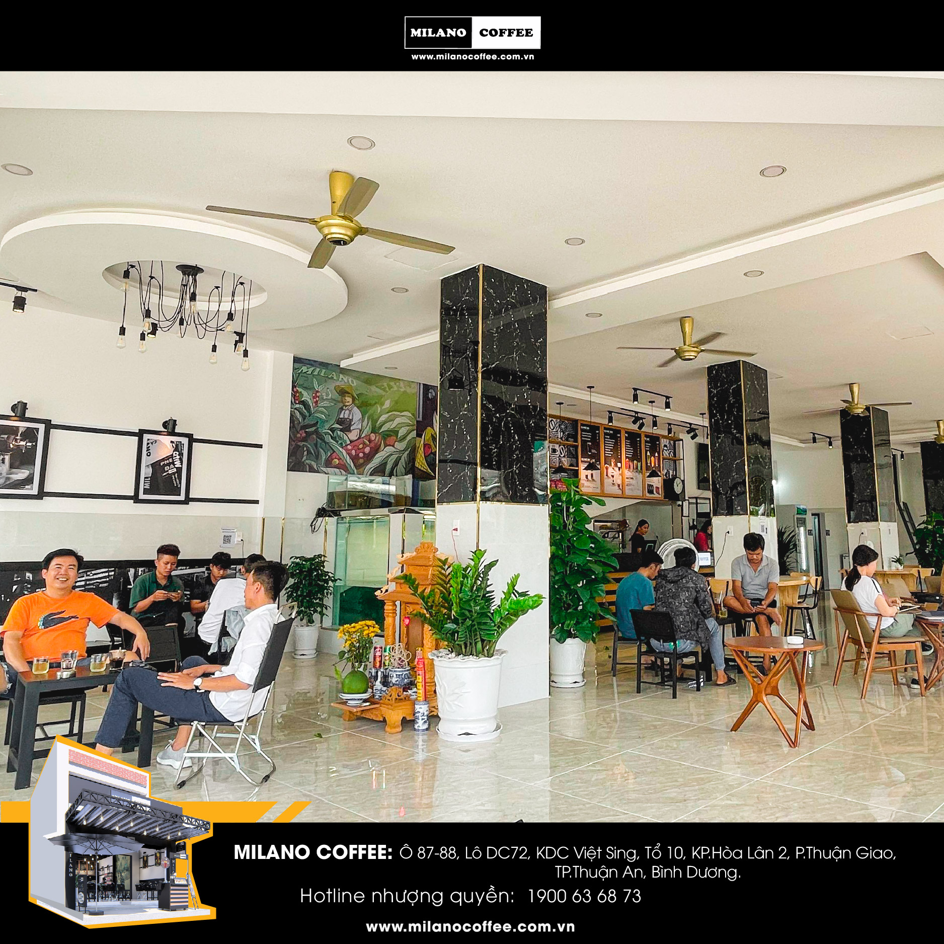 ĐẠI LÝ 2410 – MILANO BÌNH DƯƠNG – Trang đại lý cà phê MILANO